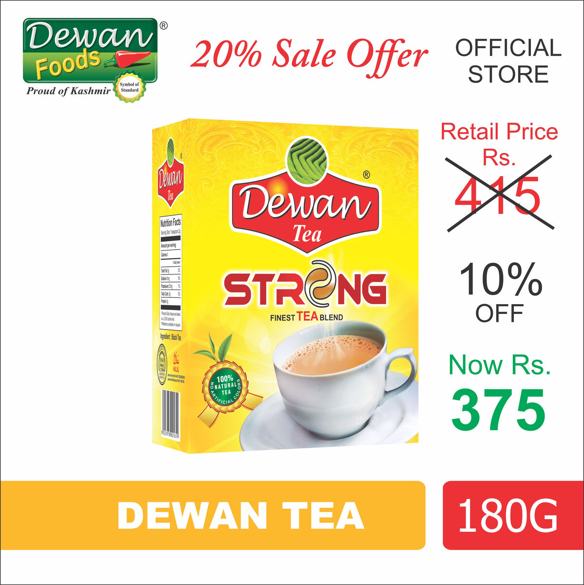Dewan Tea - 180g – Dewan Foods